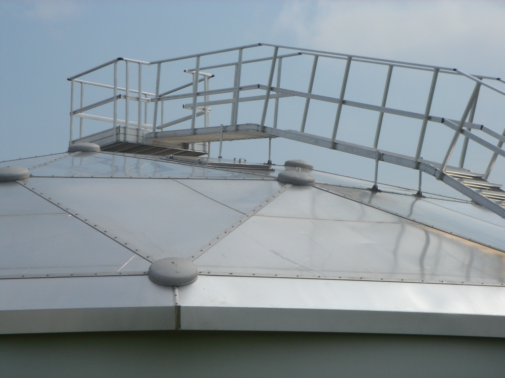 ALUMINIUM-Dome - protection of the stored product – JPM Ingenieure